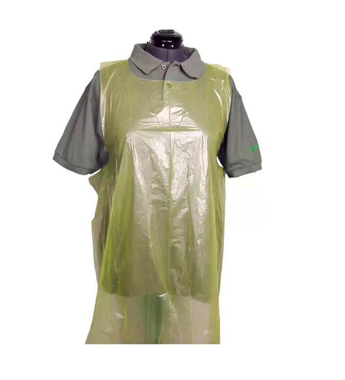 Disposable Plastic Aprons | On a roll | Yellow | 200 pack – turbosave